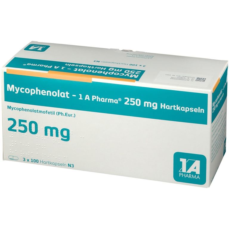 Mycophenolat 1A 250Mg 300 St mit dem E-Rezept kaufen - Shop Apotheke