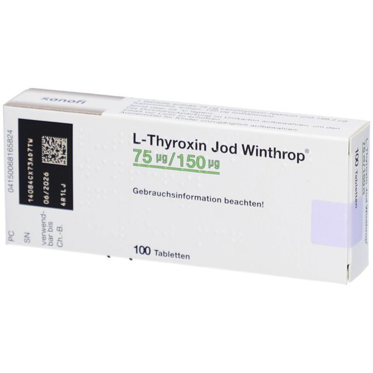 L-Thyroxin Jod Winthrop® 75 µg/150 µg 100 St mit dem E-Rezept kaufen ...