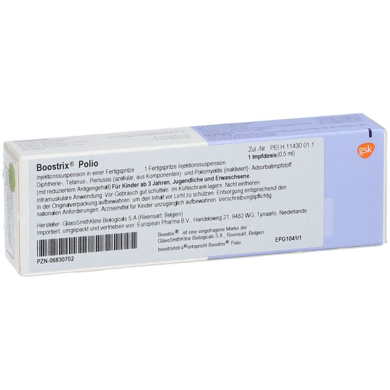 BOOSTRIX Polio Inj.-Susp.i.e.Fertigspritze 1x0,5 ml mit dem E-Rezept ...