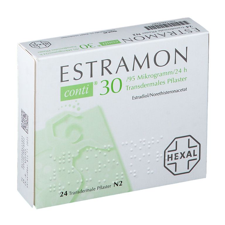 ESTRAMON conti® 30/95 µg/24 Stunden 24 St mit dem E-Rezept kaufen ...