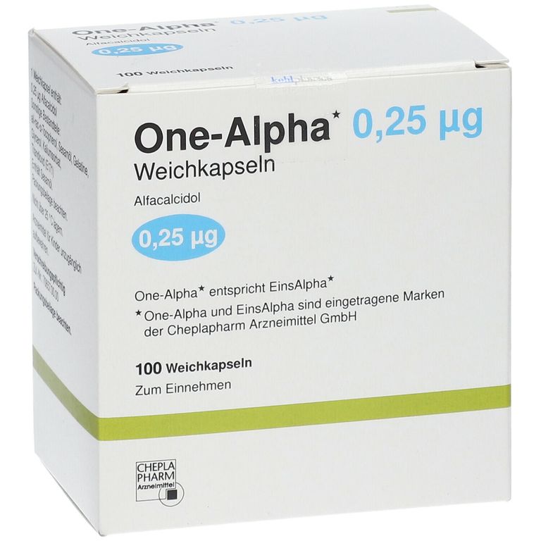 One Alpha 0,25 µg 100 St mit dem E-Rezept kaufen - Shop Apotheke