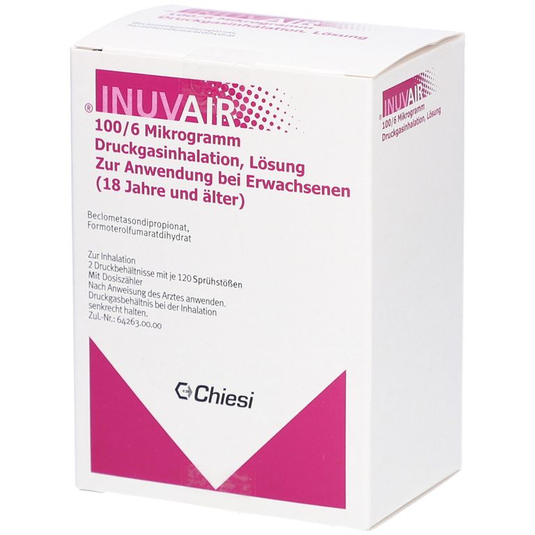 Inuvair® 100/6 µg 2 St mit dem E-Rezept kaufen - Shop Apotheke