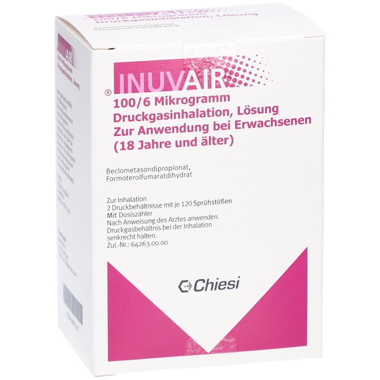 Inuvair® 100/6 µg 2 St mit dem E-Rezept kaufen - Shop Apotheke