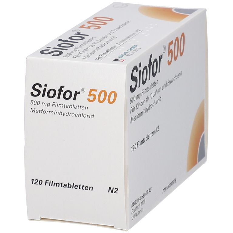 Siofor® 500 120 St mit dem E-Rezept kaufen - Shop Apotheke