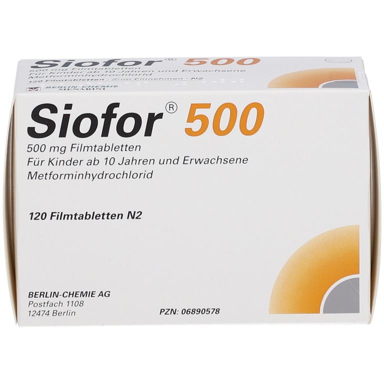 Siofor® 500 120 St mit dem E-Rezept kaufen - Shop Apotheke