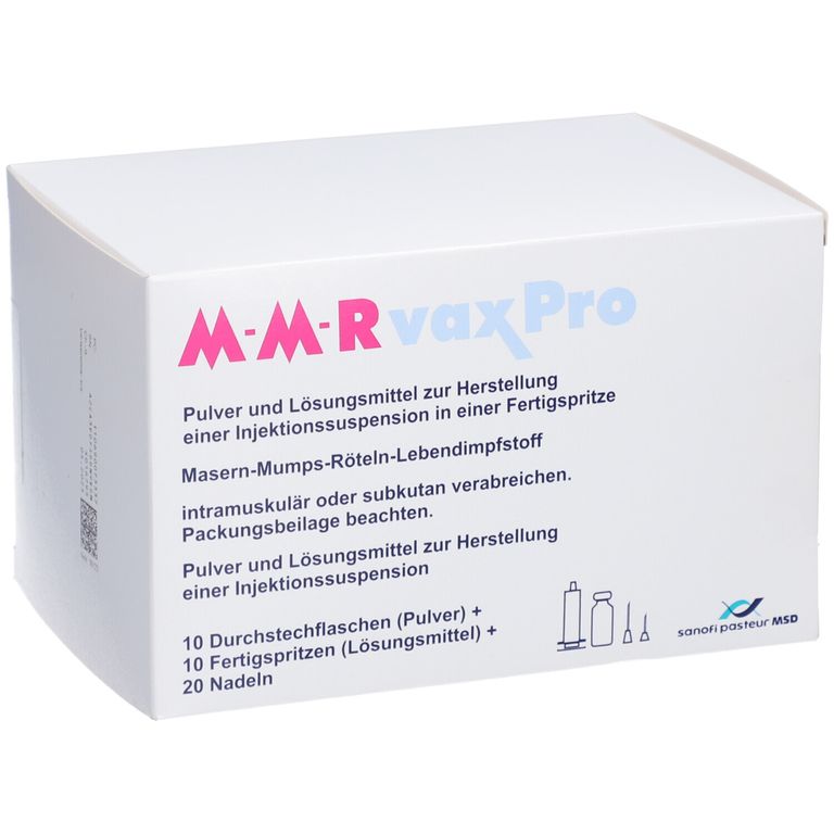 MMR Vaxpro 10x0,5 ml mit dem E-Rezept kaufen - Shop Apotheke