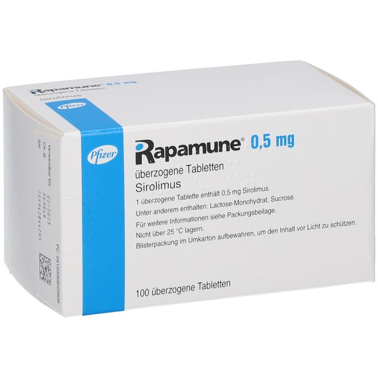 Rapamune® 0,5 mg 100 St mit dem E-Rezept kaufen - Shop Apotheke