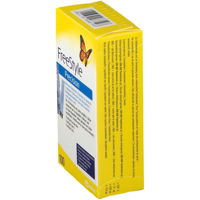FreeStyle Precision Blutzucker-Teststreifen ohne Codierung 100 St ...