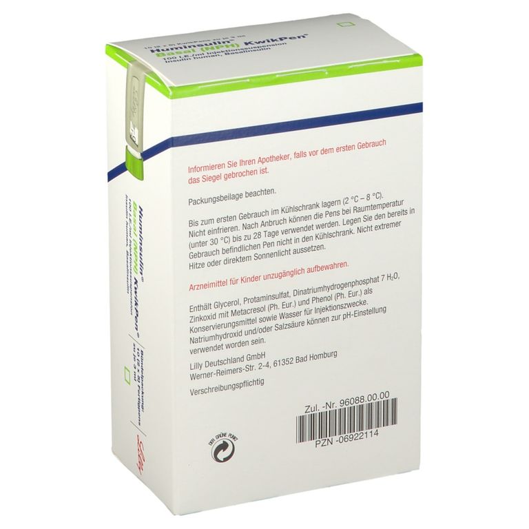 Huminsulin® Basal (NPH) KwikPen™ 10 St mit dem E-Rezept kaufen - Shop Apotheke