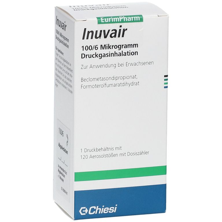 Inuvair 100/6 µg 120 Hub Druckgasinhalat 1 St mit dem E-Rezept kaufen ...