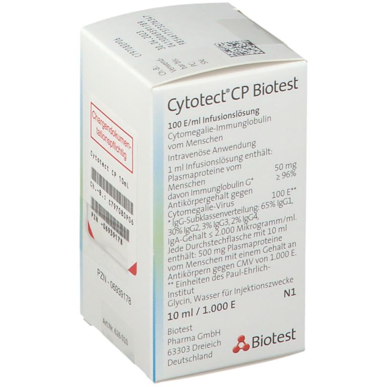 Cytotect® CP Biotest 100 E/ml 10 ml mit dem E-Rezept kaufen - Shop Apotheke