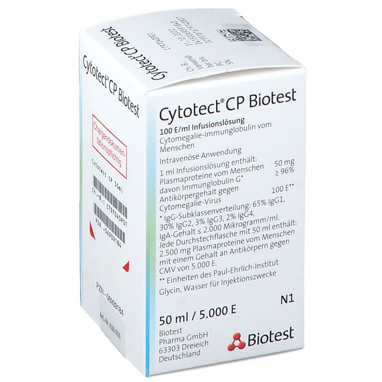 Cytotect® CP Biotest 100 E/ml 50 ml mit dem E-Rezept kaufen - Shop Apotheke