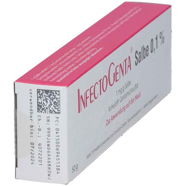 InfectoGenta® Salbe 0,1 % 50 g mit dem E-Rezept kaufen - Shop Apotheke