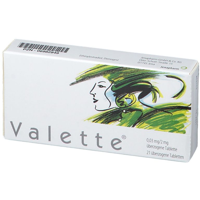 Valette® 0,03 mg/2 mg 21 St mit dem E-Rezept kaufen - Shop Apotheke