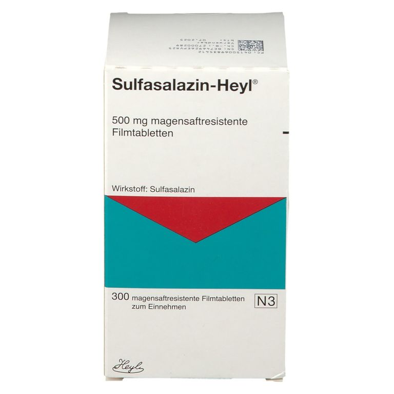 Sulfasalazin-Heyl® 500 mg 300 St mit dem E-Rezept kaufen - Shop Apotheke