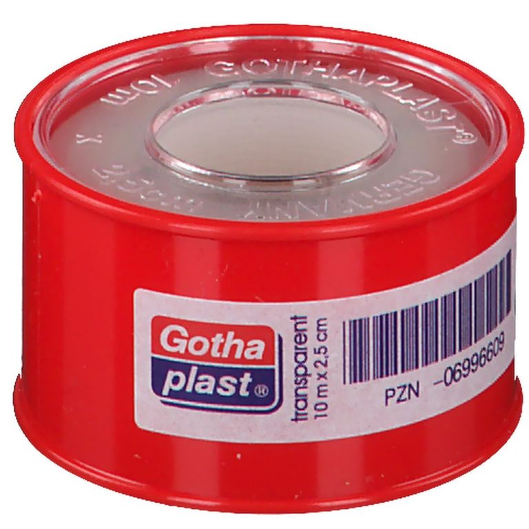 Gotha-FLEX Heftpflaster transparent 2,5 cm x 10 m 1 St - Shop Apotheke