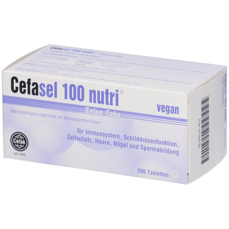 Cefasel 100 nutri® Selen-Tabs 200 St - Shop Apotheke