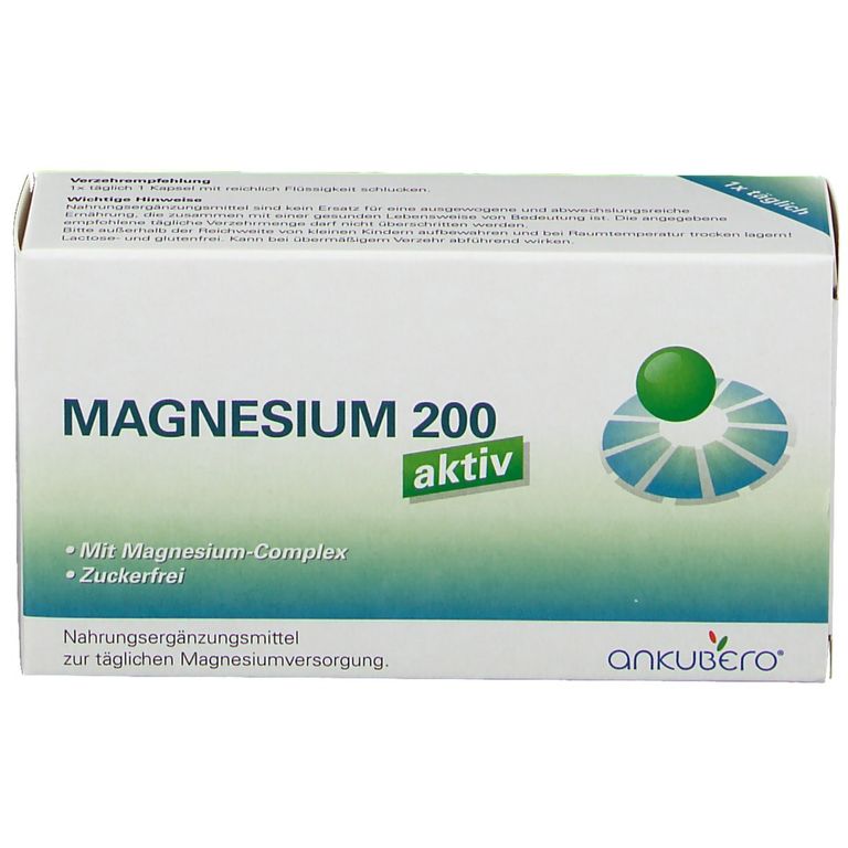 Magnesium 200 aktiv 60 St - Shop Apotheke
