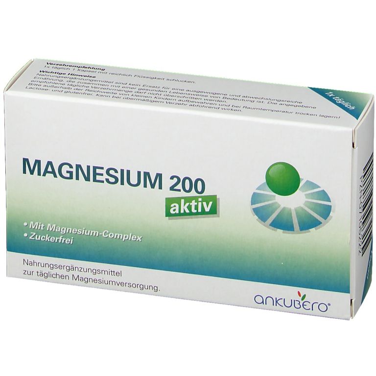 Magnesium 200 aktiv 60 St - Shop Apotheke