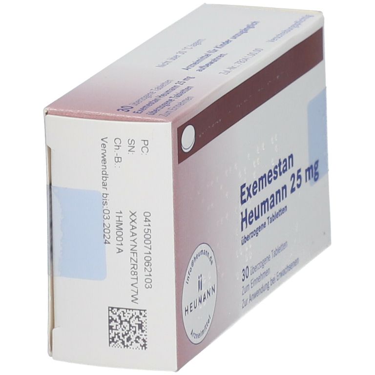Exemestan Heumann 25 mg 30 St mit dem E-Rezept kaufen - Shop Apotheke