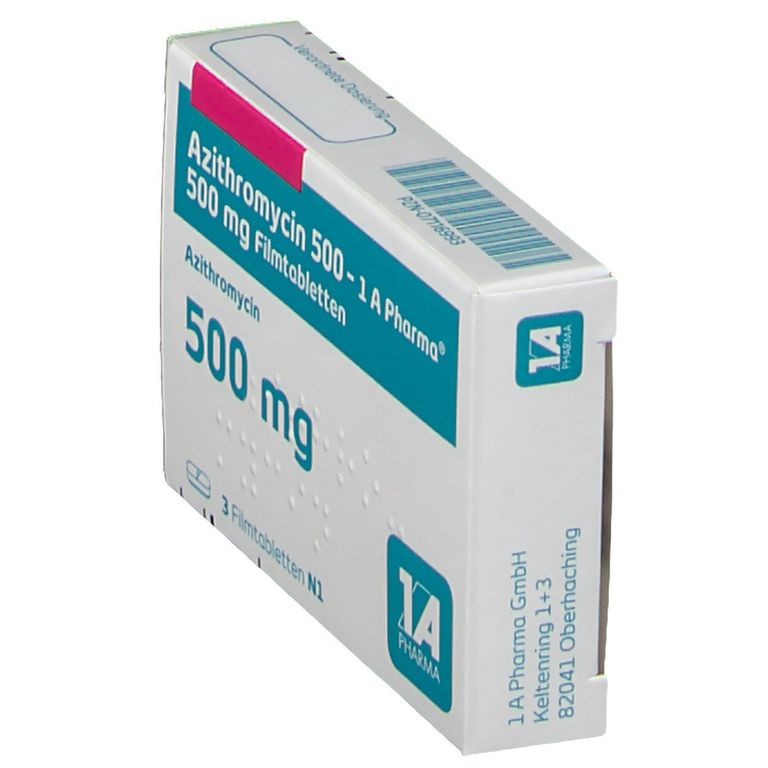 Azithromycin 500 1A Pharma® 3 St mit dem E-Rezept kaufen - Shop Apotheke