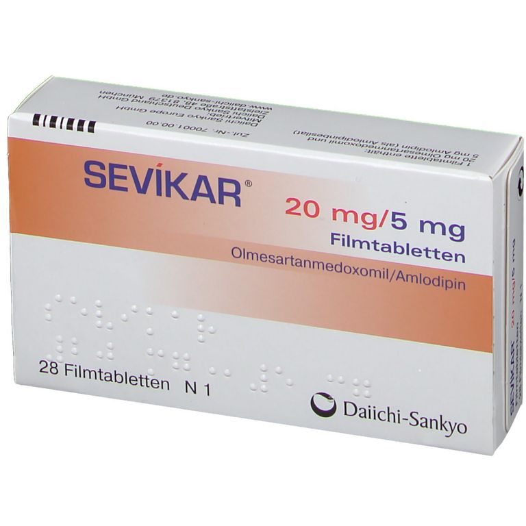 SEVIKAR® 20 mg/5 mg 28 St mit dem E-Rezept kaufen - Shop Apotheke