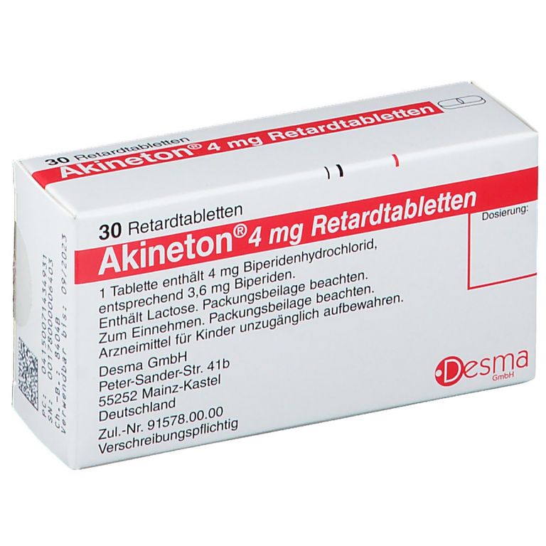 Akineton® 4 mg 30 St mit dem E-Rezept kaufen - Shop Apotheke