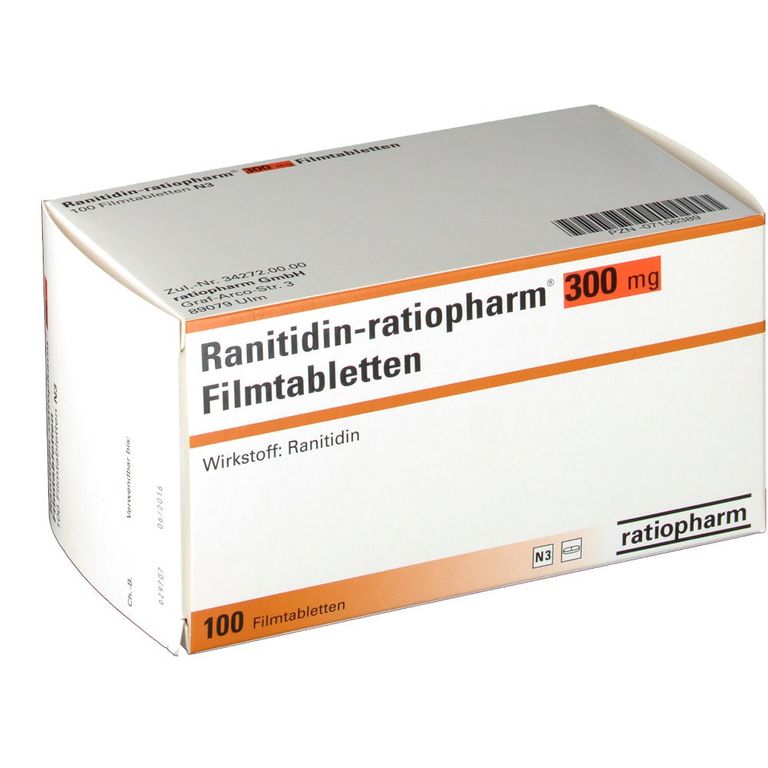Ranitidin-ratiopharm® 300 mg 100 St mit dem E-Rezept kaufen - Shop Apotheke