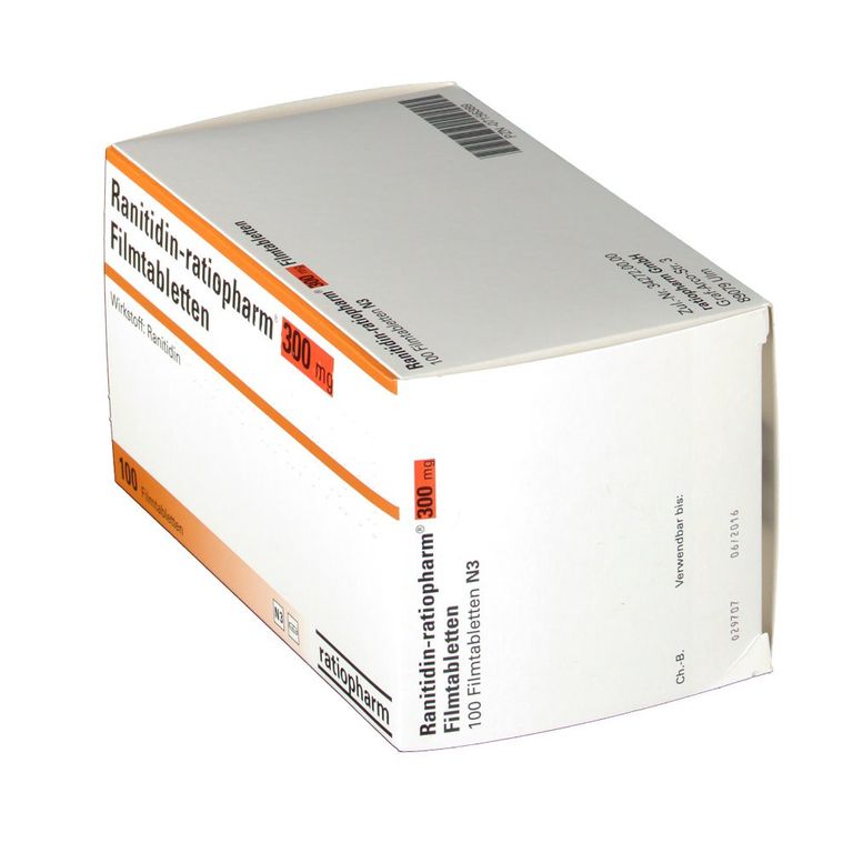 Ranitidin-ratiopharm® 300 mg 100 St mit dem E-Rezept kaufen - Shop Apotheke