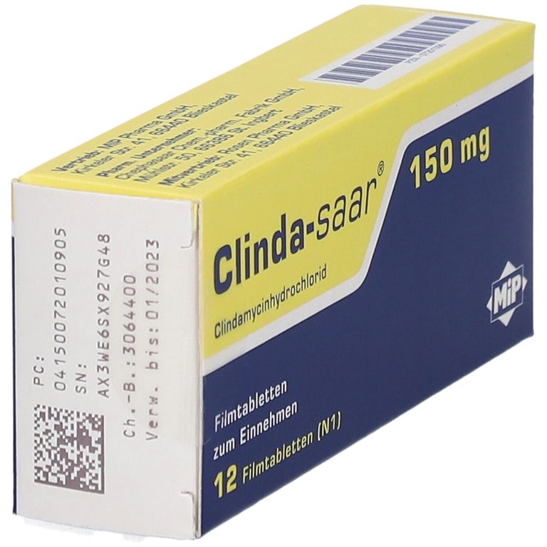 Clinda-saar® 150 mg 12 St mit dem E-Rezept kaufen - Shop Apotheke