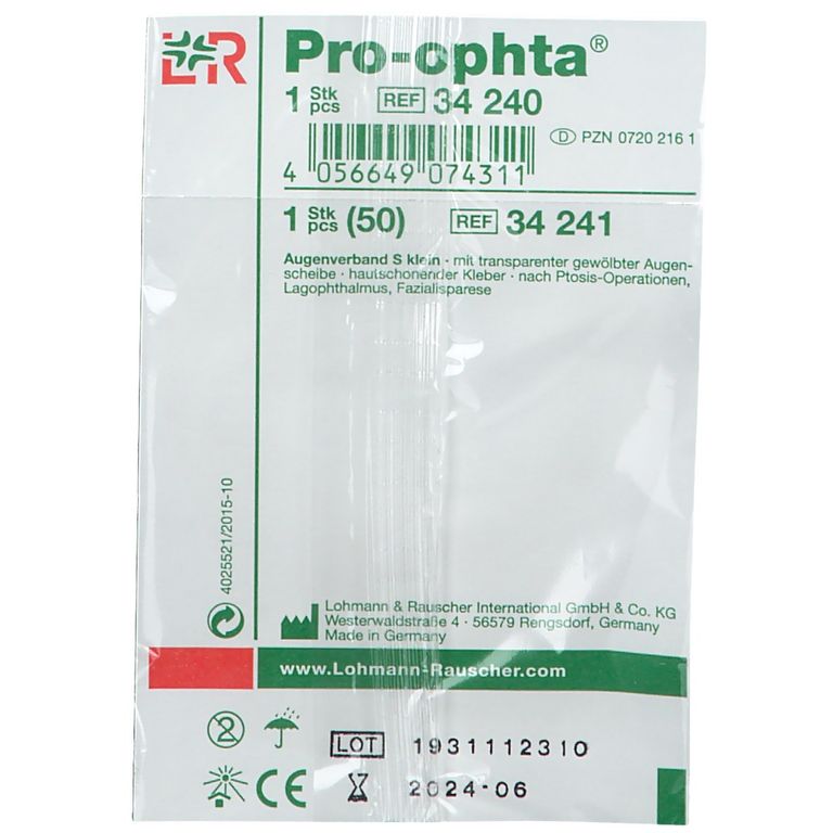 Pro-ophta® Augenverband S klein 1 St - Shop Apotheke