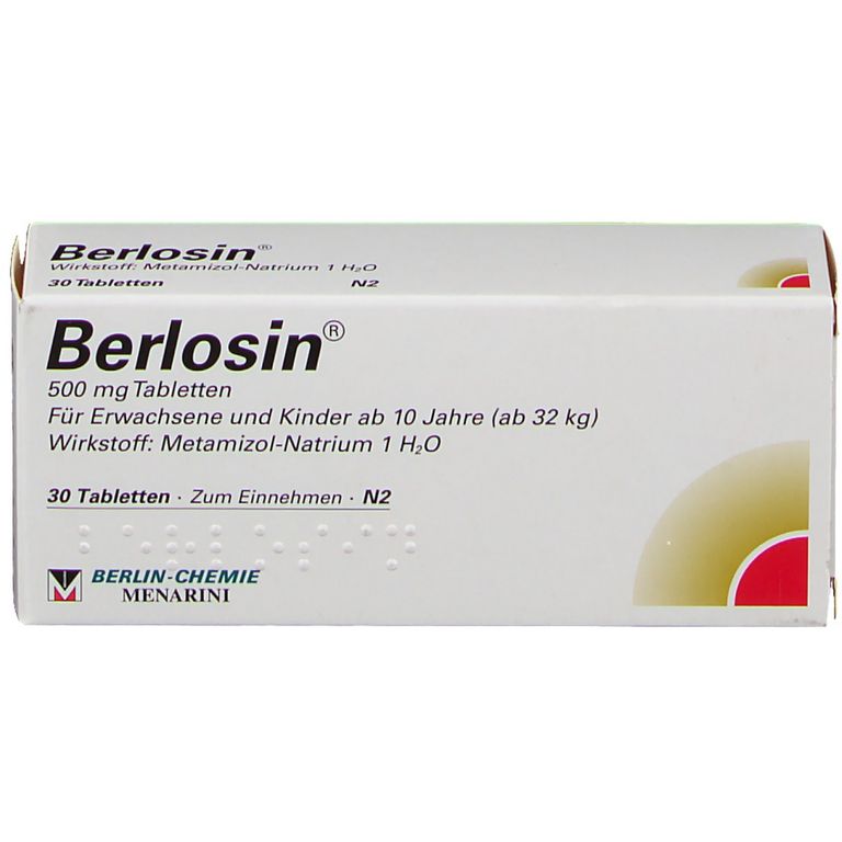 Berlosin® 500 mg 30 St mit dem E-Rezept kaufen - Shop Apotheke