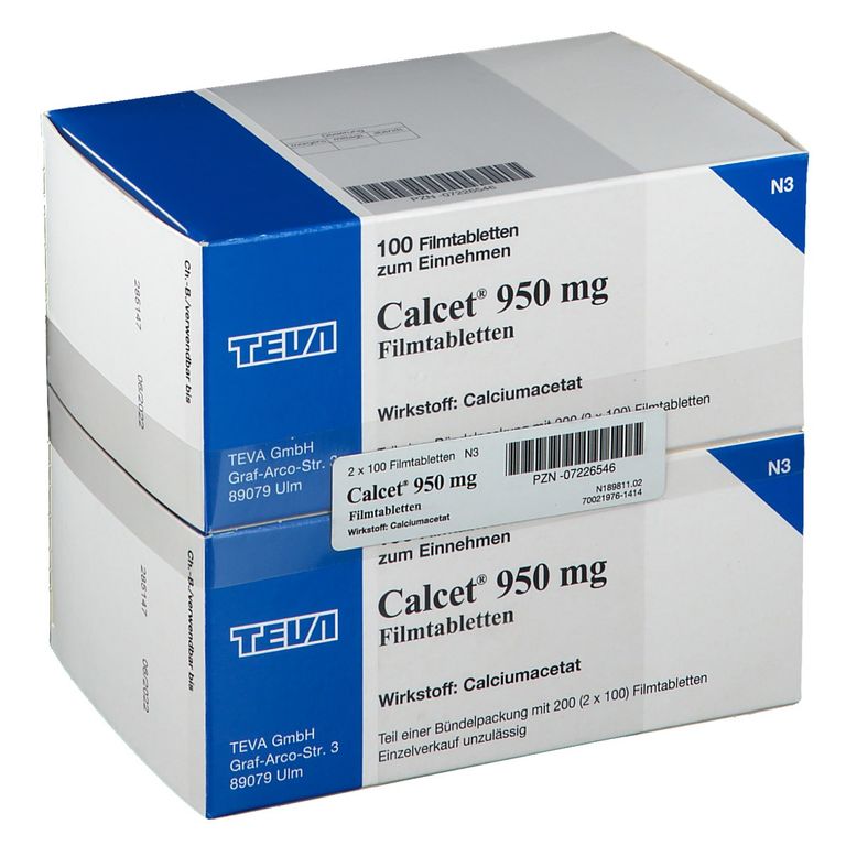 Calcet® 950mg 200 St - Shop Apotheke