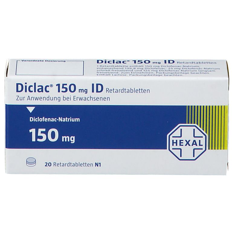 Diclac® 150 mg ID 20 St mit dem E-Rezept kaufen - Shop Apotheke