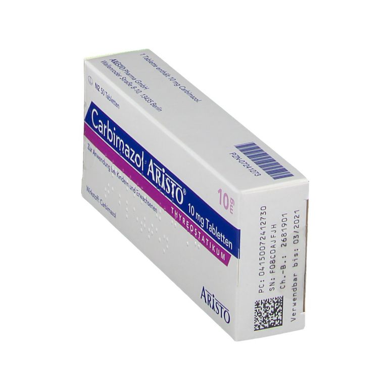 Carbimazol Aristo® 10 mg 50 St mit dem E-Rezept kaufen - Shop Apotheke