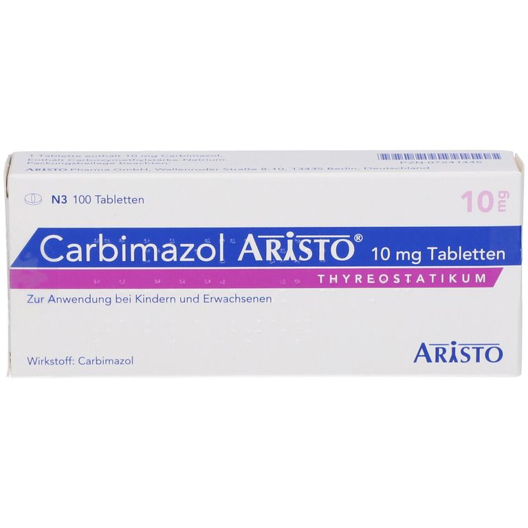 Carbimazol Aristo® 10 mg 100 St mit dem E-Rezept kaufen - Shop Apotheke