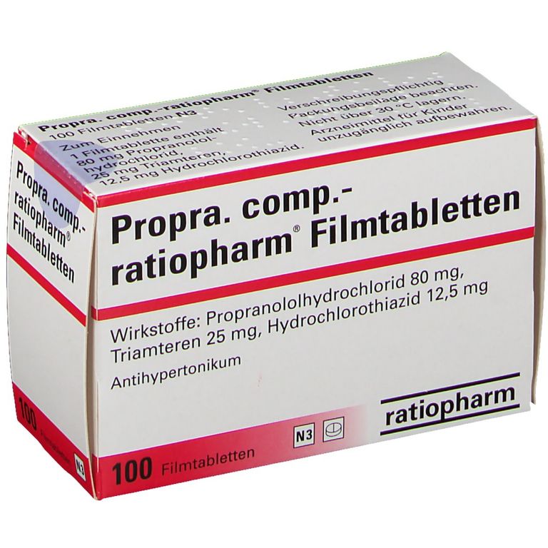 Propra. comp.-ratiopharm® 100 St mit dem E-Rezept kaufen - Shop Apotheke