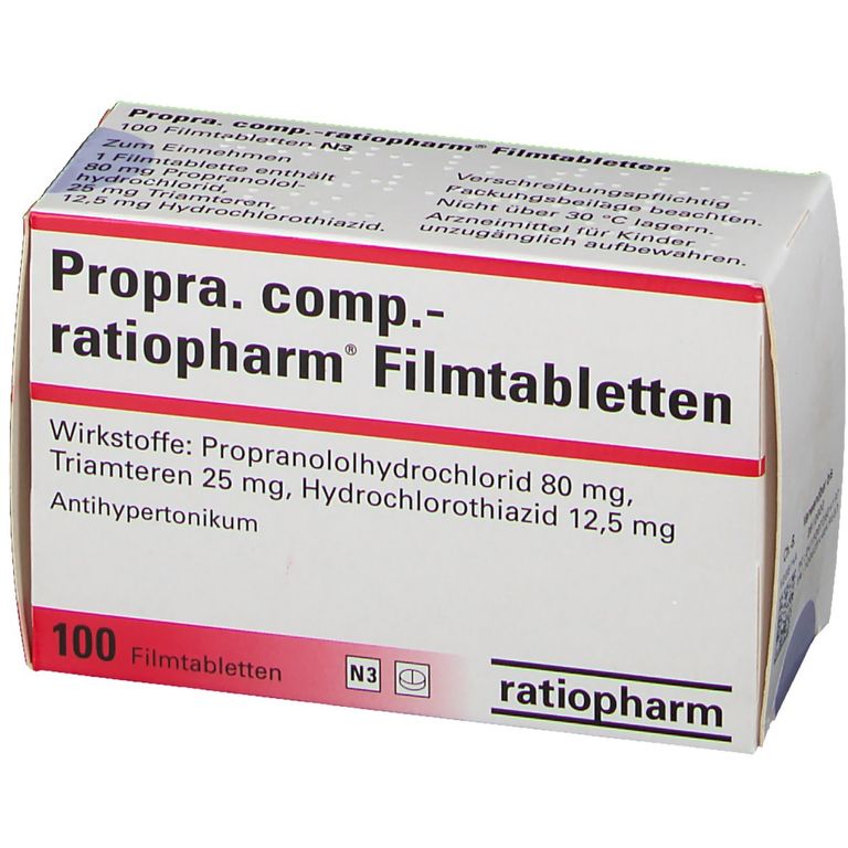 Propra. comp.-ratiopharm® 100 St mit dem E-Rezept kaufen - Shop Apotheke