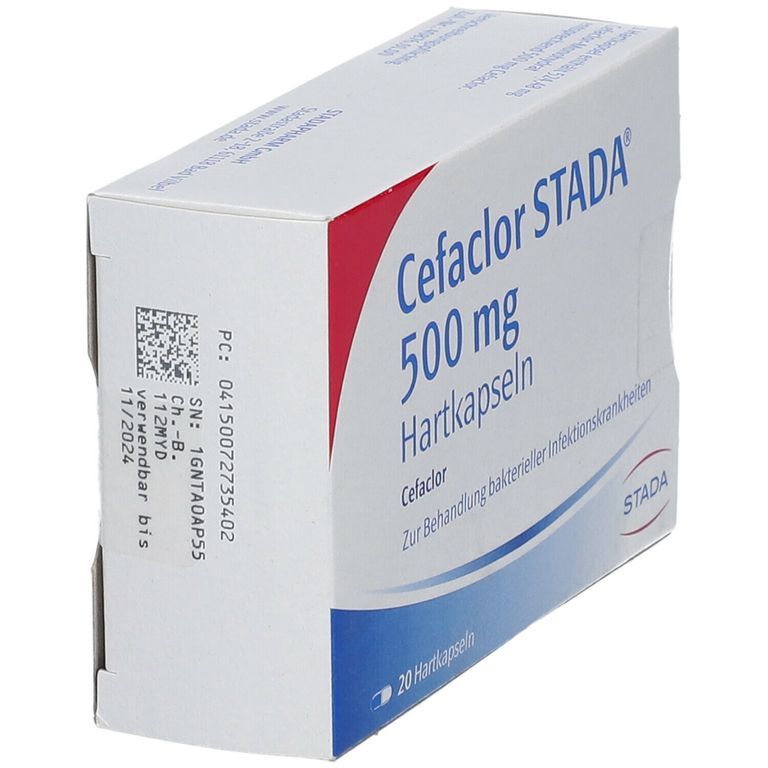 Cefaclor STADA® 500 mg 20 St mit dem E-Rezept kaufen - Shop Apotheke