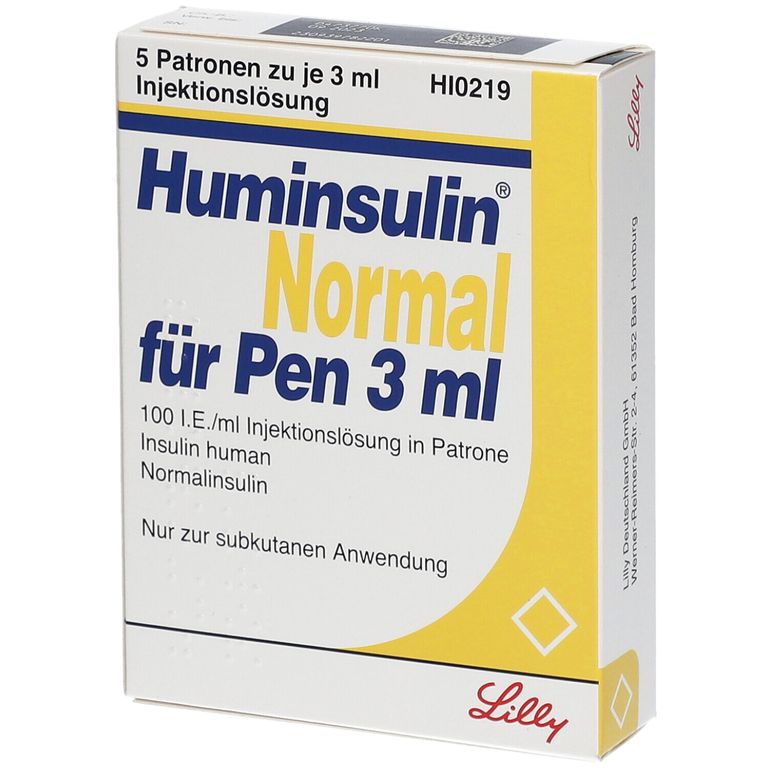 Huminsulin® Normal für Pen 3 ml 5x3 ml mit dem E-Rezept kaufen - Shop ...