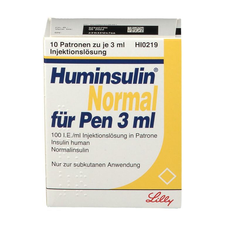 Huminsulin® Normal für Pen 3 ml 10x3 ml mit dem E-Rezept kaufen - Shop ...
