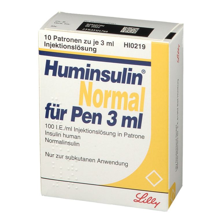 Huminsulin® Normal für Pen 3 ml 10x3 ml mit dem E-Rezept kaufen - Shop ...