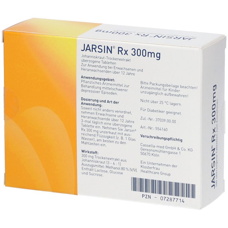 JARSIN® Rx 300 mg 100 St mit dem E-Rezept kaufen - Shop Apotheke