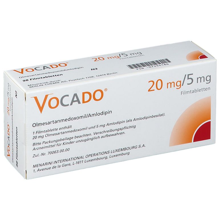 Vocado® 20 mg/5 mg 98 St mit dem E-Rezept kaufen - Shop Apotheke