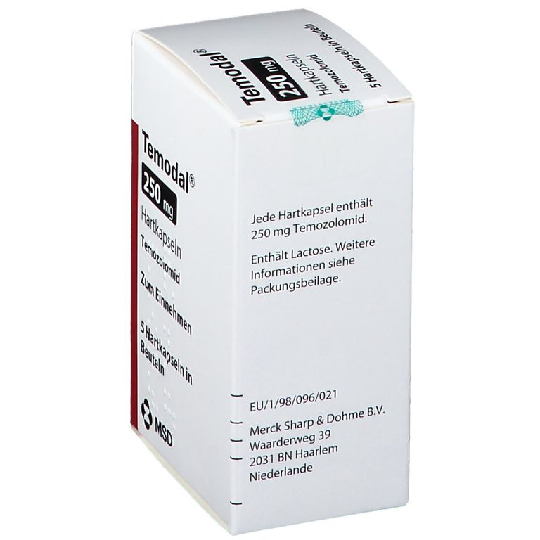 Temodal® 250 mg 5 St mit dem E-Rezept kaufen - Shop Apotheke