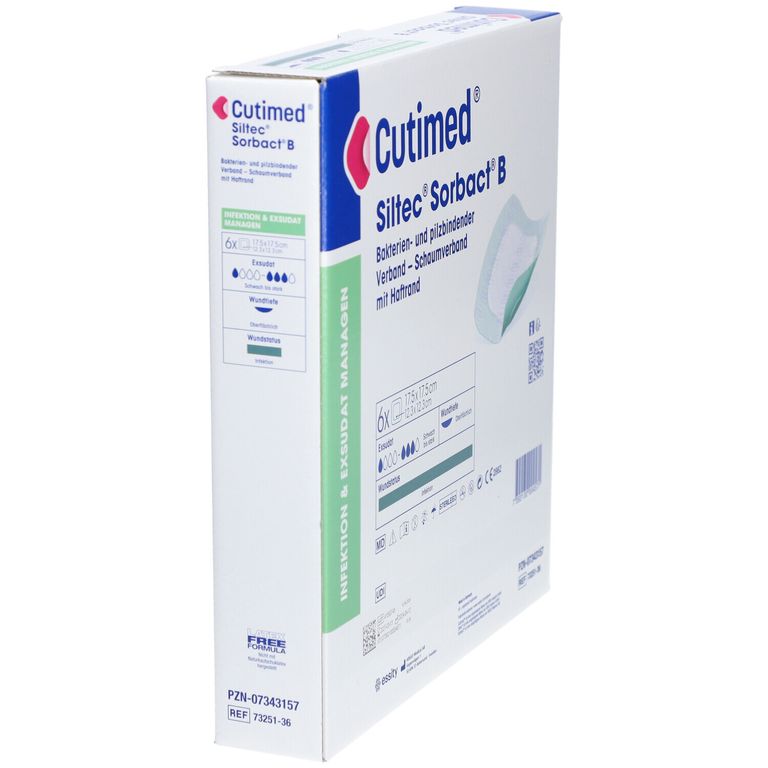 Cutimed® Siltec Sorbact 17,5 cm x 17,5 cm 6 St - Shop Apotheke