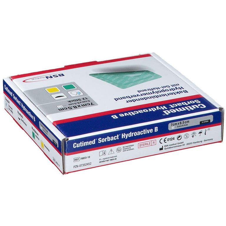 Cutimed® Sorbact Hydroactive B 7 cm x 8,5 cm 12 St - Shop Apotheke