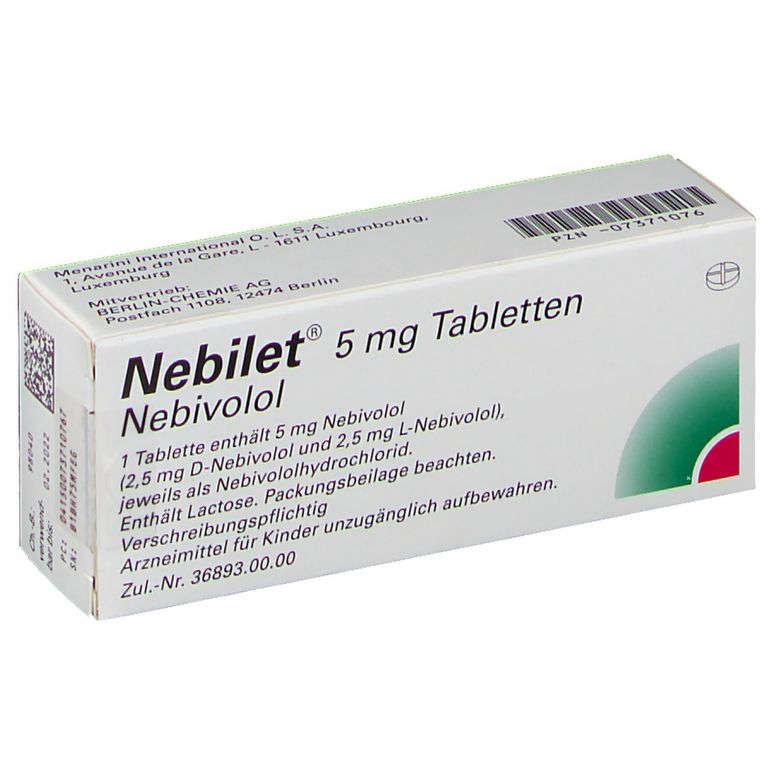 Nebilet® 5 mg 50 St mit dem E-Rezept kaufen - Shop Apotheke