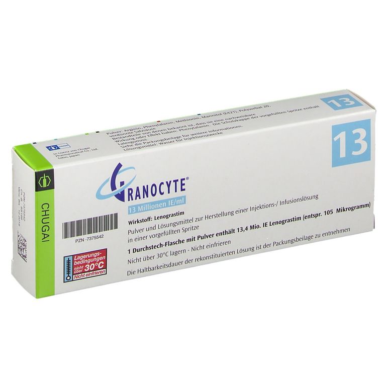 Granocyte® 13 Millionen IE/ml 1 St mit dem E-Rezept kaufen - Shop Apotheke