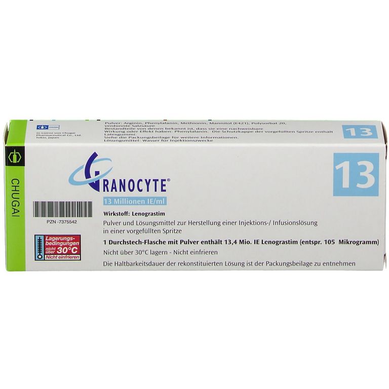Granocyte® 13 Millionen IE/ml 1 St mit dem E-Rezept kaufen - Shop Apotheke